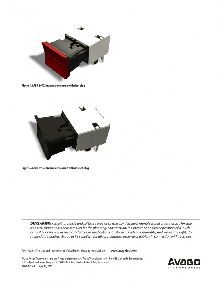 AFBR-59F2Z technical document page 7