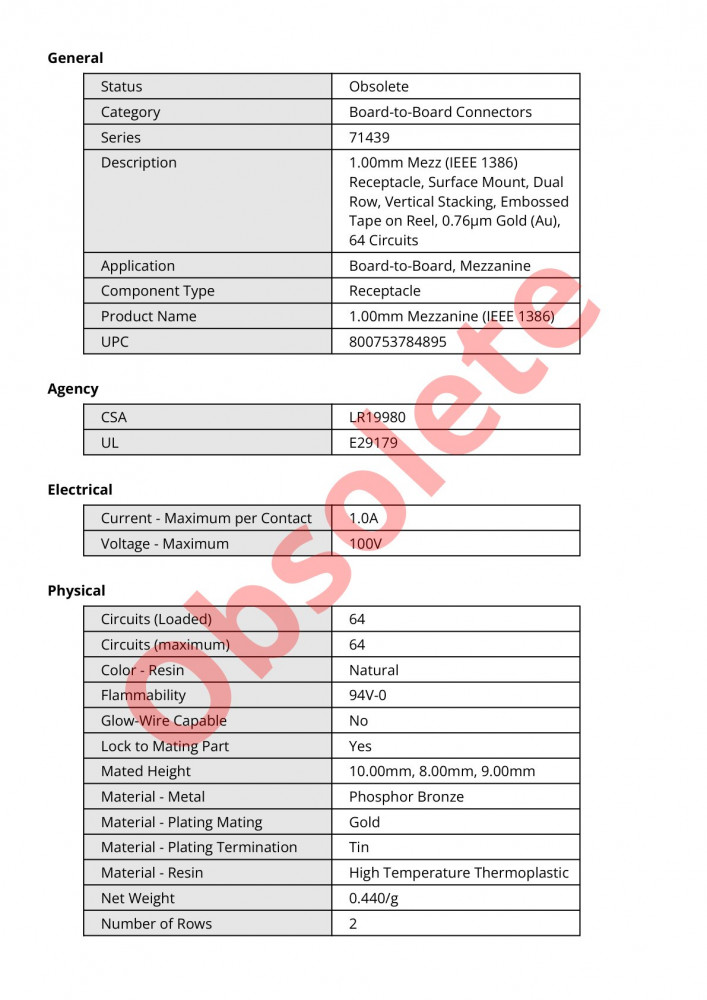 MOLEX 714390564 product document image, page 2