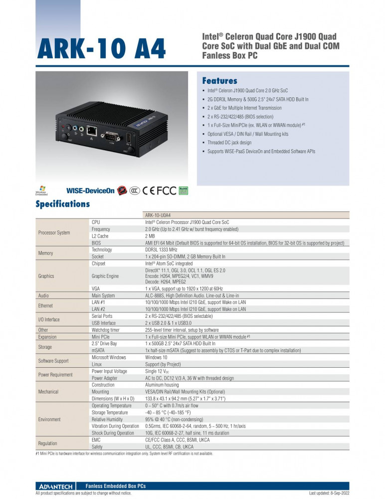 ARK-10 product documentation image 1