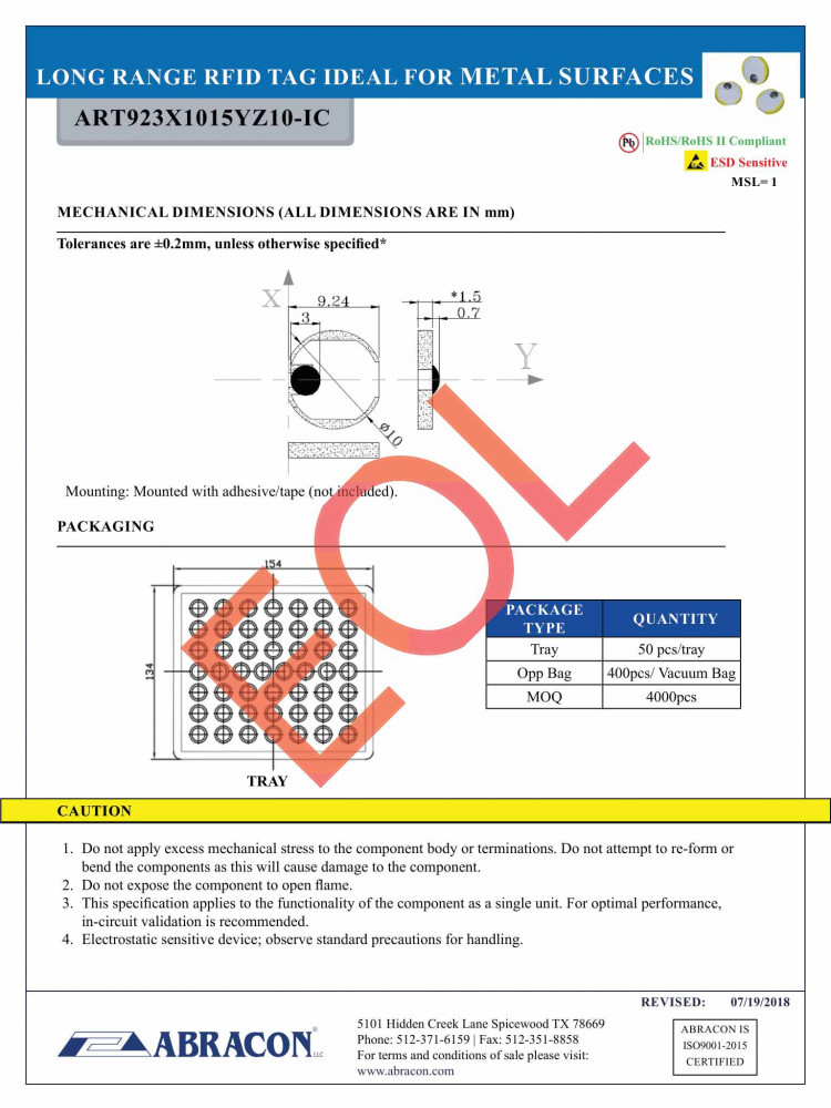 ART923X1015YZ10-IC product document page 2