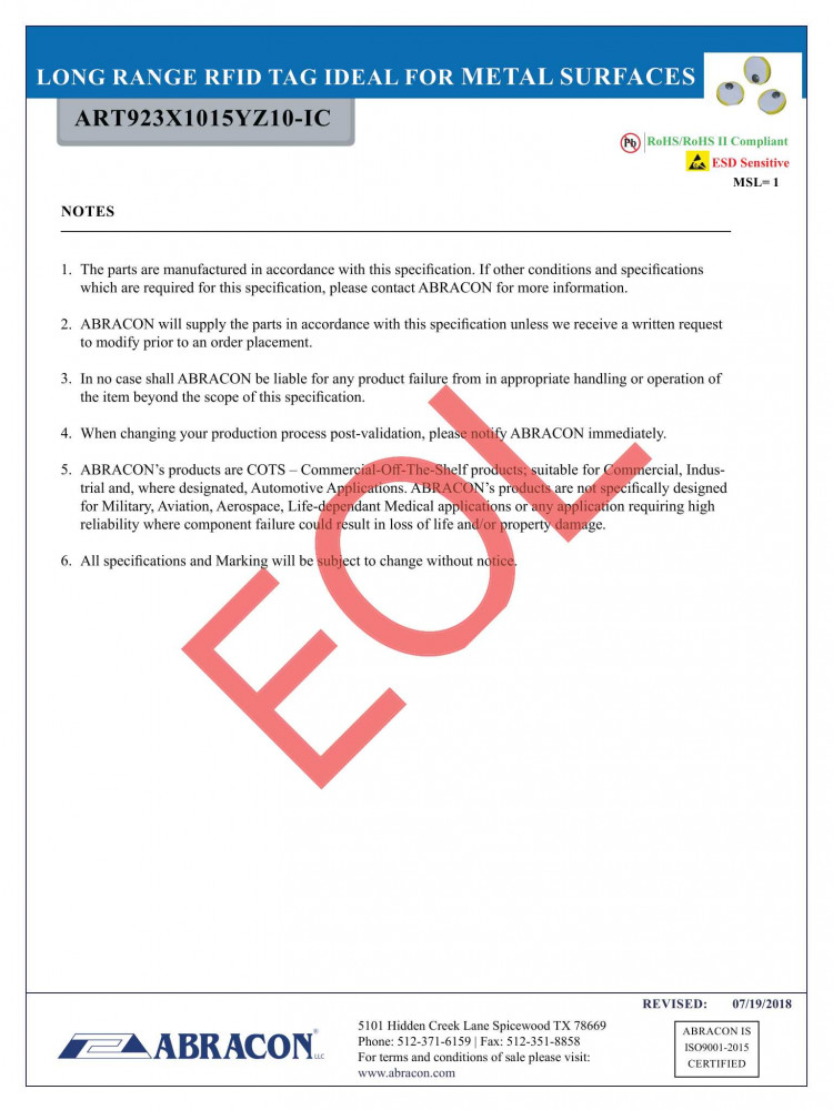 ART923X1015YZ10-IC product document page 3