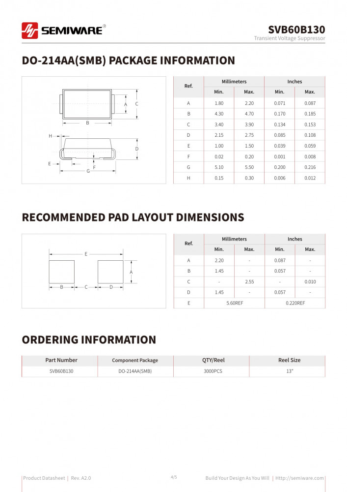 SVB60B130 datasheet page 4