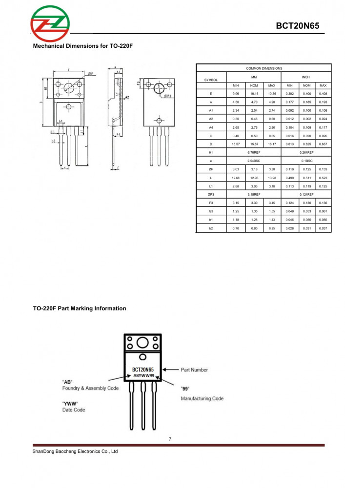BCT20N65 datasheet page 7