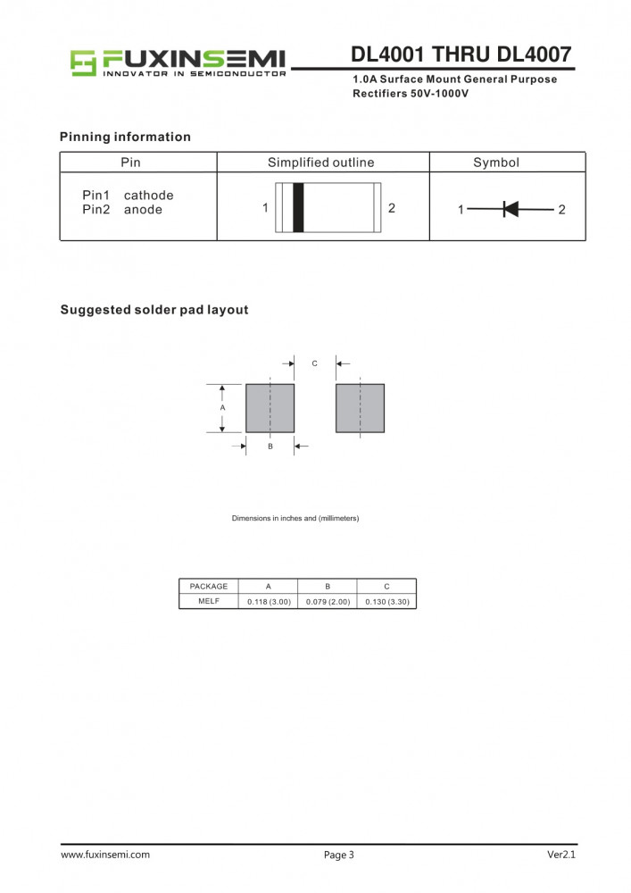 DL4007 datasheet page 3