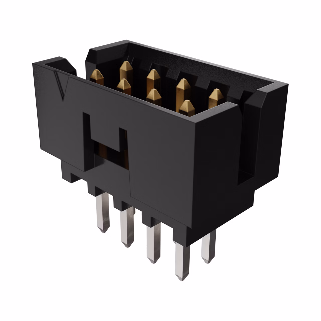 2.00mm Pitch, Milli-Grid PCB Header, Dual Row, Vertical, Through Hole, Shrouded, 8 Circuits, 0.38µm Gold (Au) Plating, 3.50mm Tail Length, Dual Side Slots, Center Friction Lock, Tube for sale
