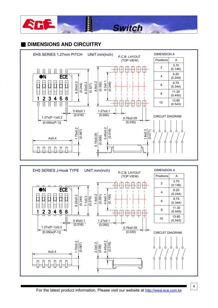 EHS108LD datasheet page 4