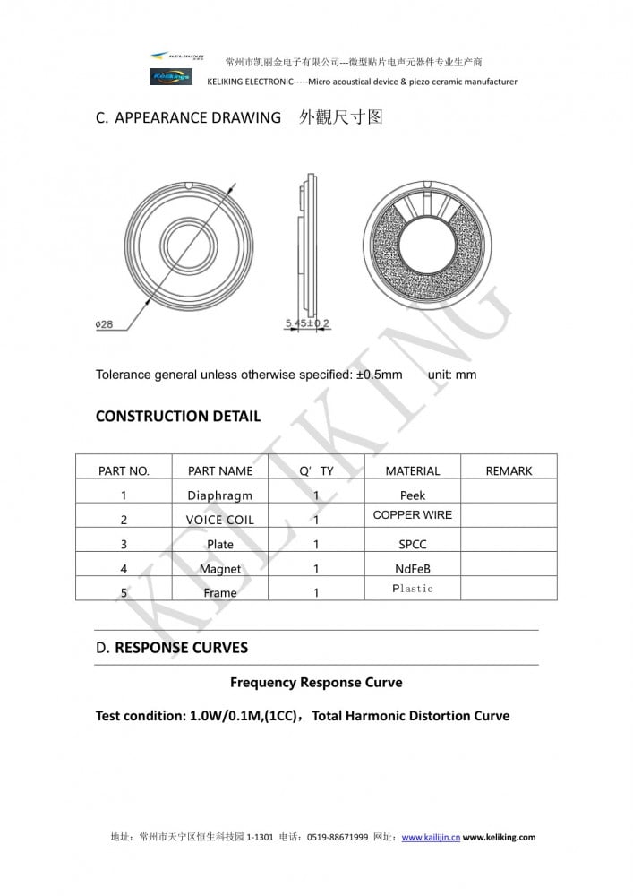 KLJ-2805R8W1 drawing page