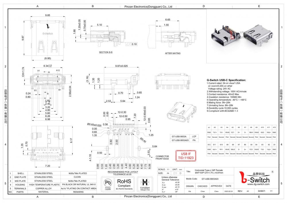 GT-USB-9003A03 document page 1