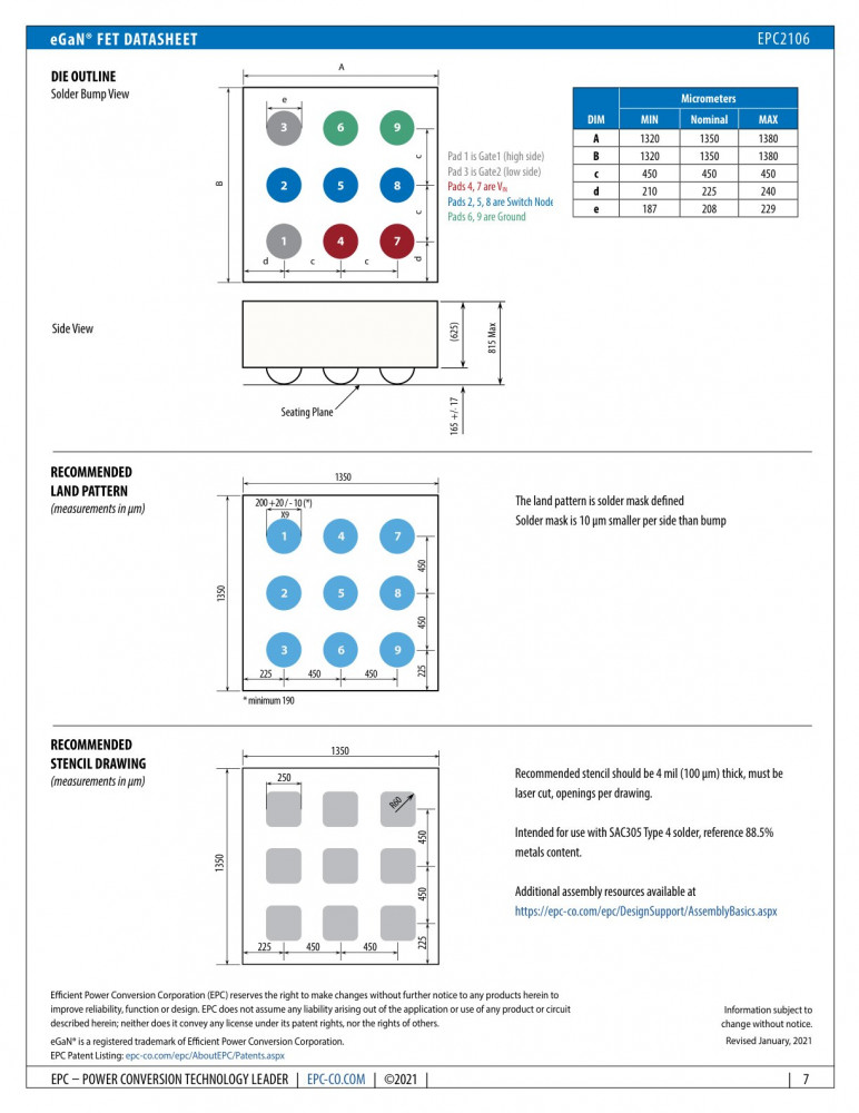 EPC2106 datasheet page 7