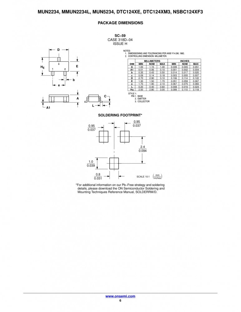 MMUN2234LT1G datasheet page 6