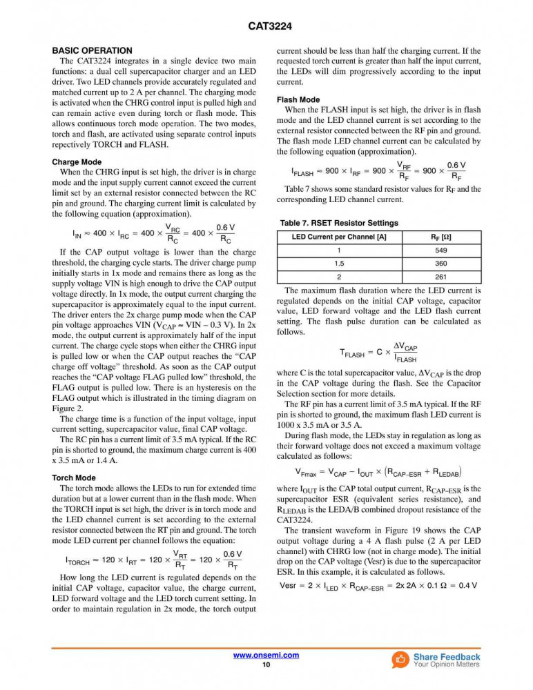 CAT3224 datasheet page 10