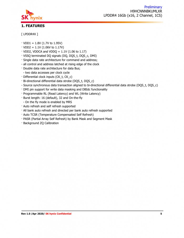 H9HCNNNBKUMLXR-NEE datasheet page 5