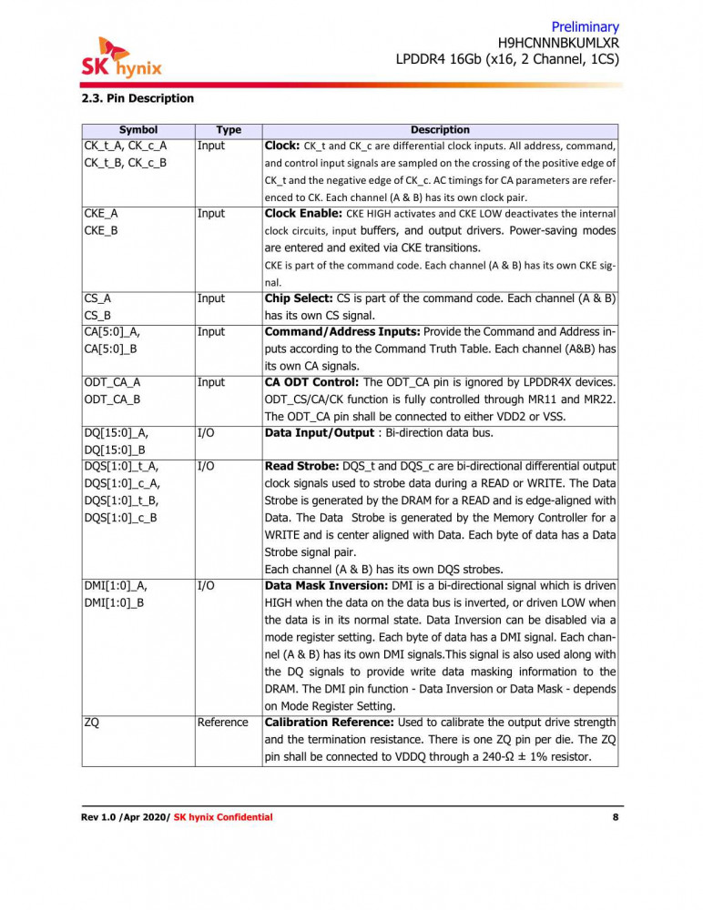 H9HCNNNBKUMLXR-NEE datasheet page 8