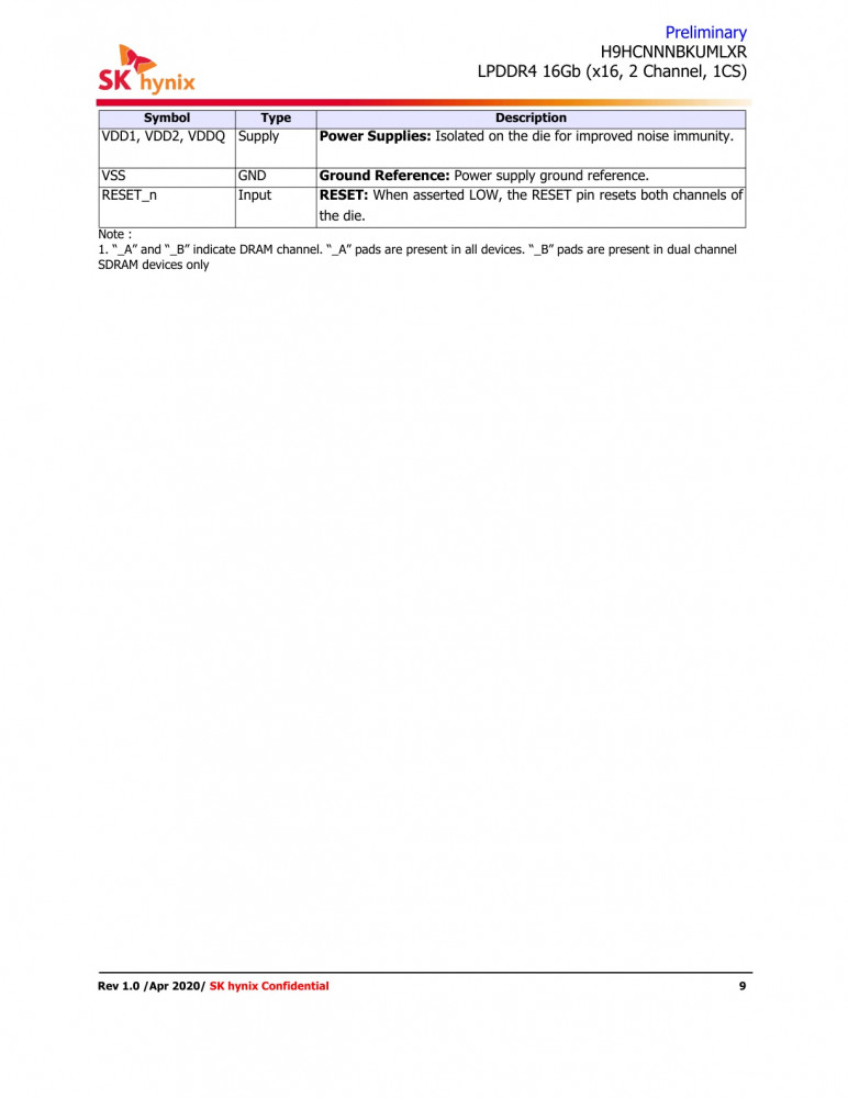 H9HCNNNBKUMLXR-NEE datasheet page 9