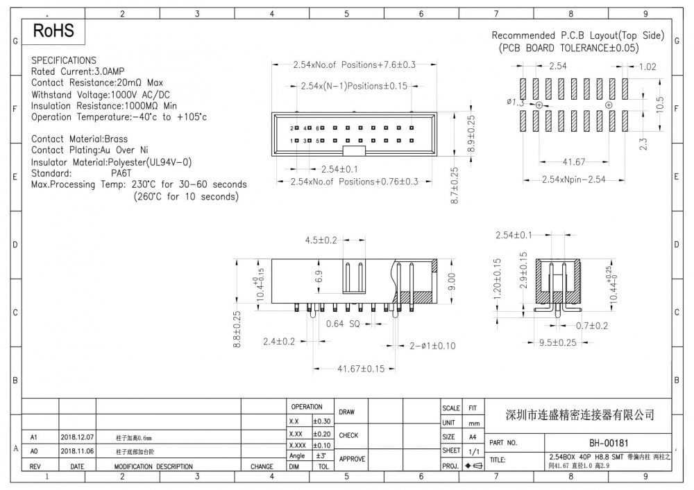Liansheng BH-00181 technical document preview