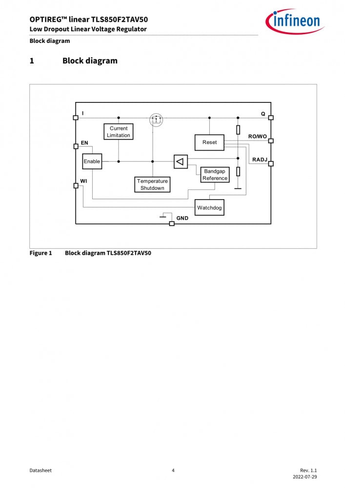 TLS850F2TAV50 datasheet page 4