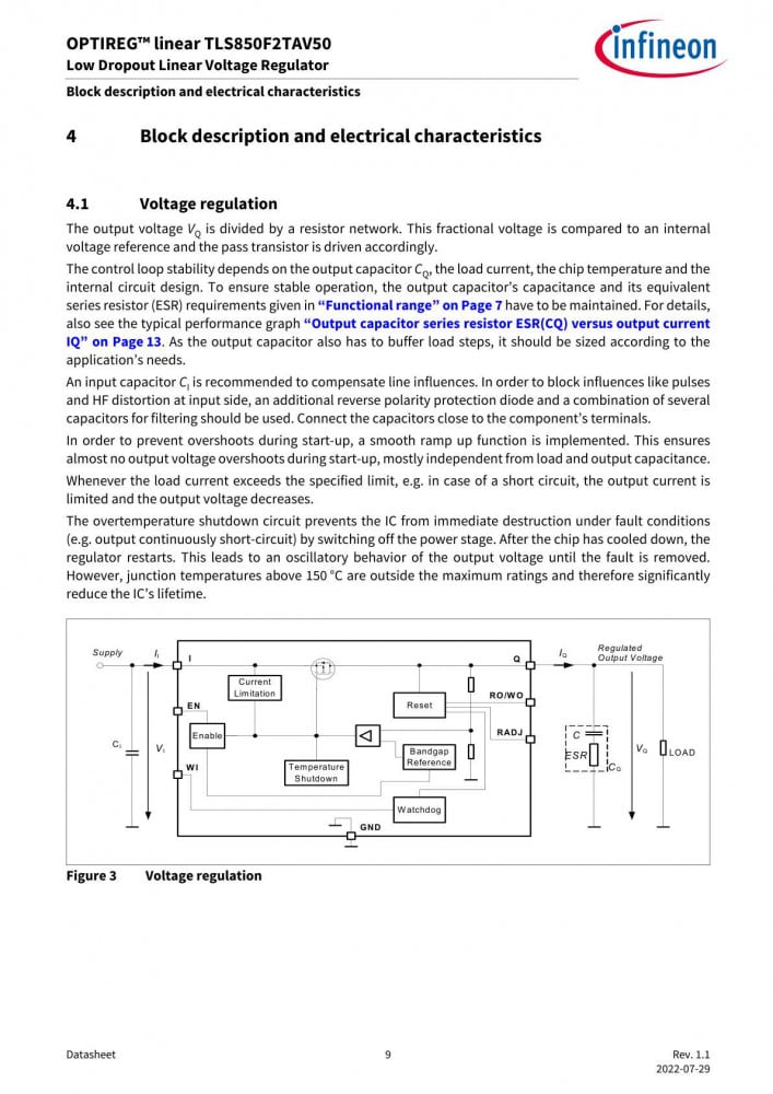 TLS850F2TAV50 datasheet page 9