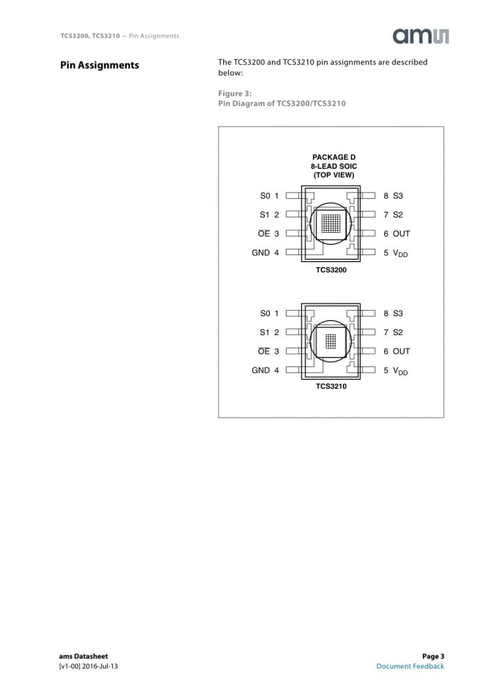 TCS3200D-TR datasheet page 3