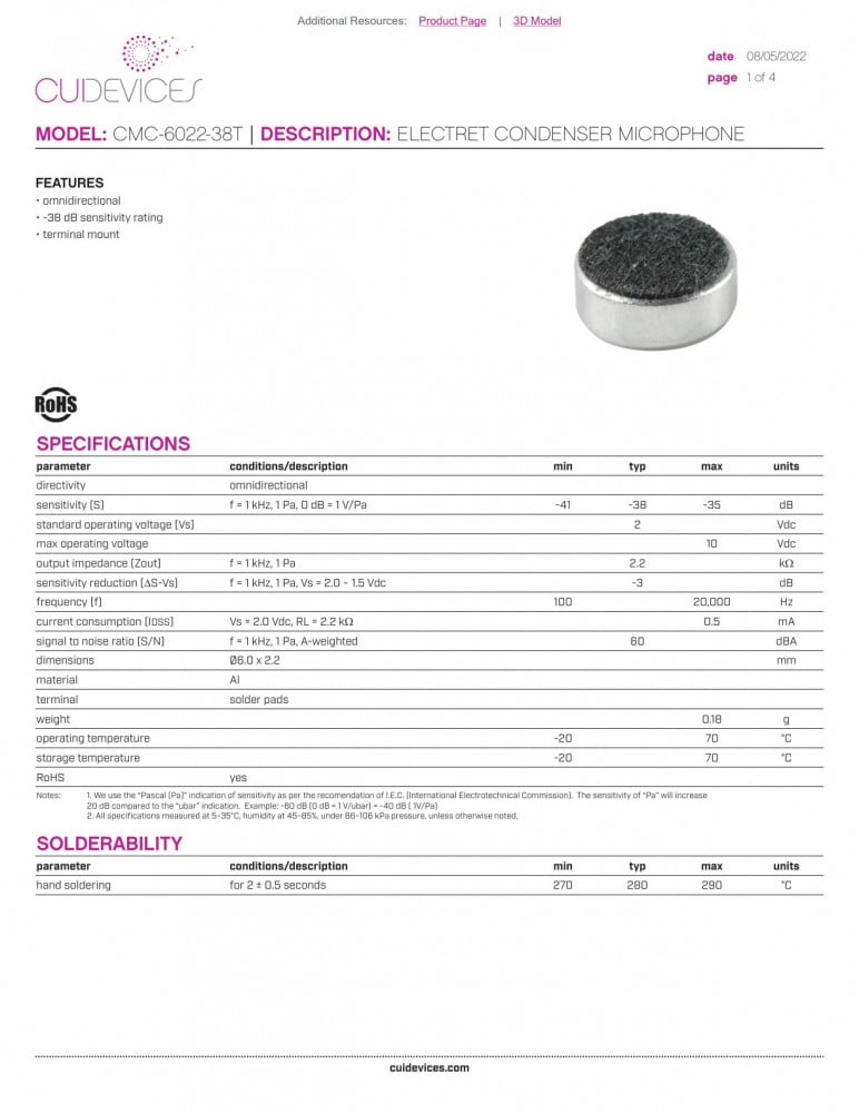 CMC-6022-38T datasheet page 1