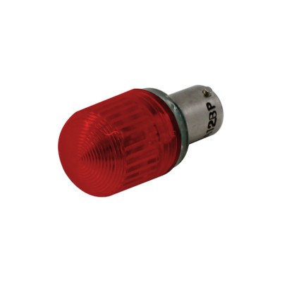 LED Lamp T-3 1/4 Bayonet Red 24V