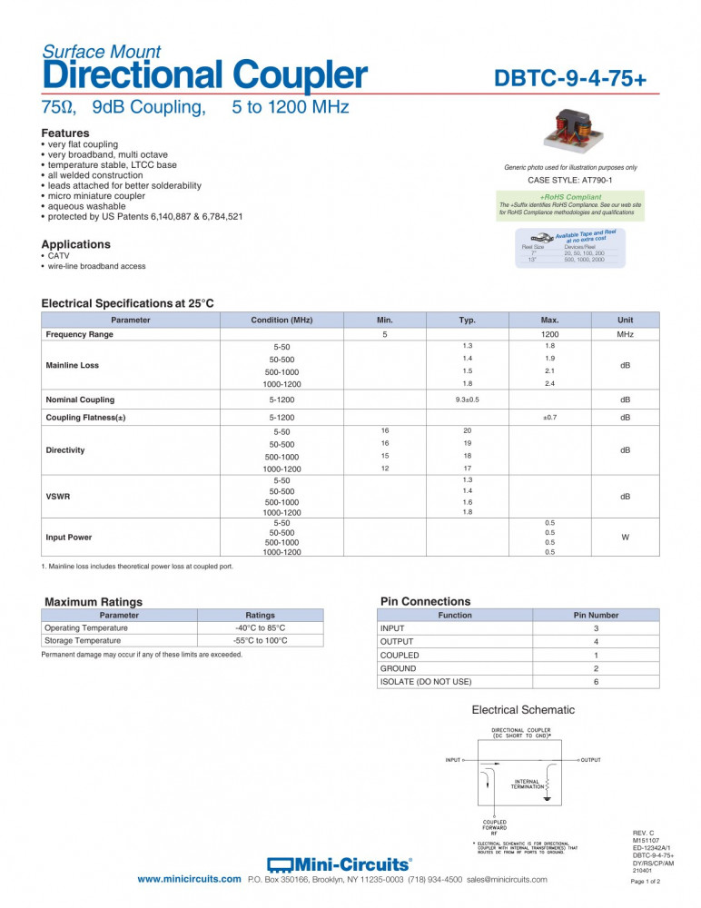 DBTC-9-4-75+ technical document page 1