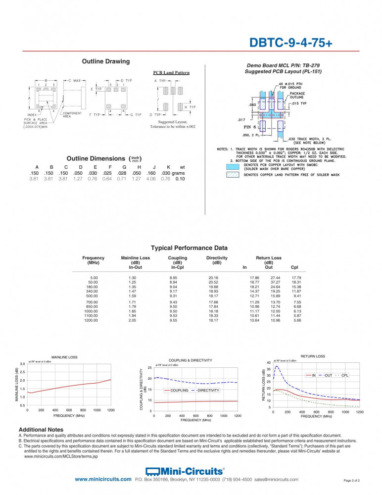 DBTC-9-4-75+ technical document page 2