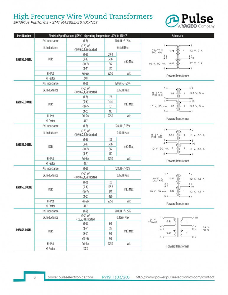 PA3856.002NL datasheet page 3