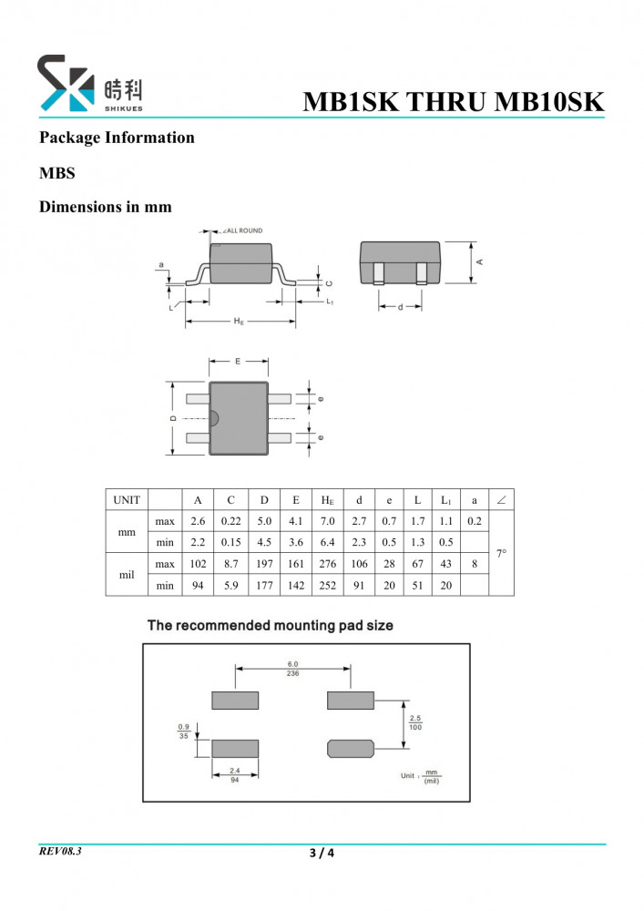 MB6SK datasheet page 3