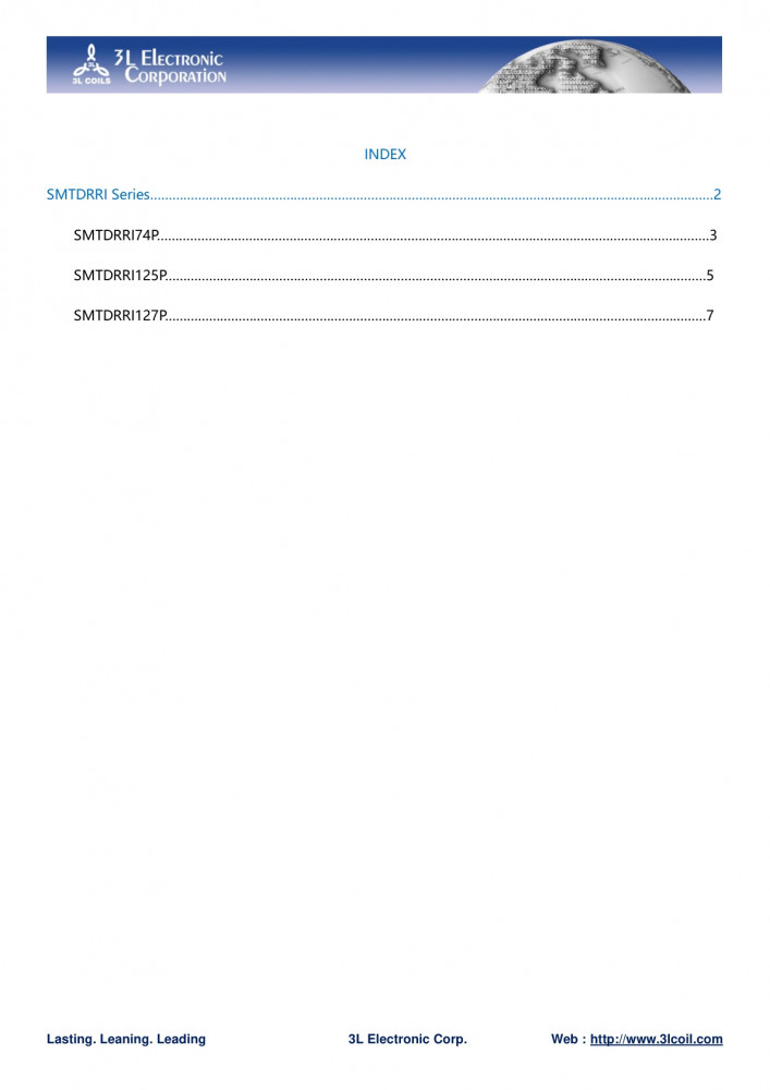 3L COILS SMTDRRI series technical document page 1