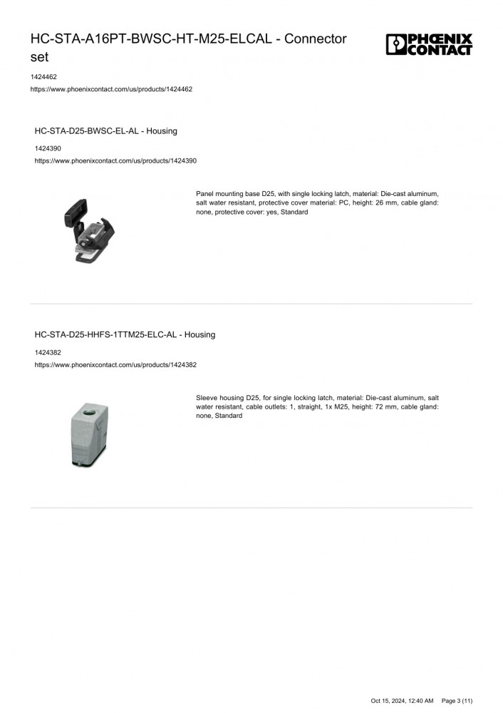 Phoenix Contact 1424462 technical document page 3