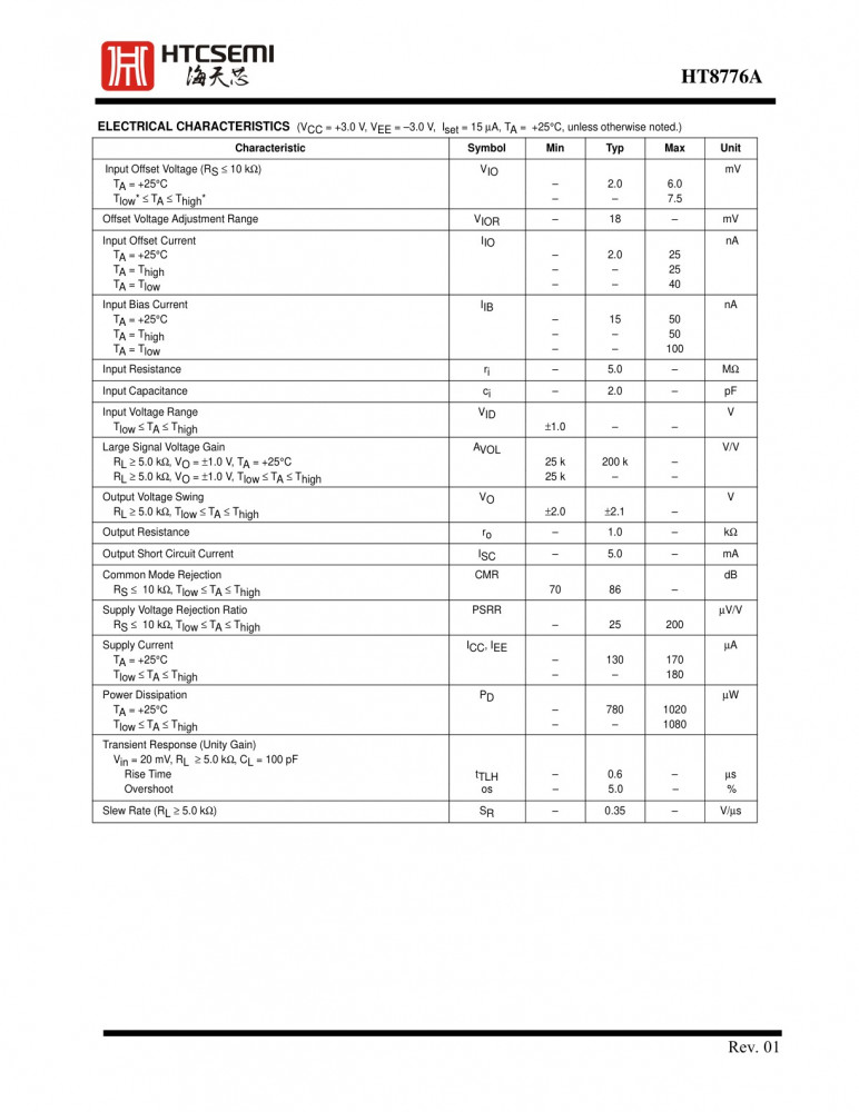 HT8776ARZ datasheet page 4