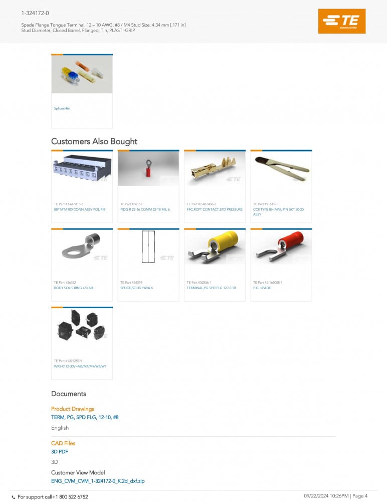 TE Connectivity 1-324172-0 technical document page 4