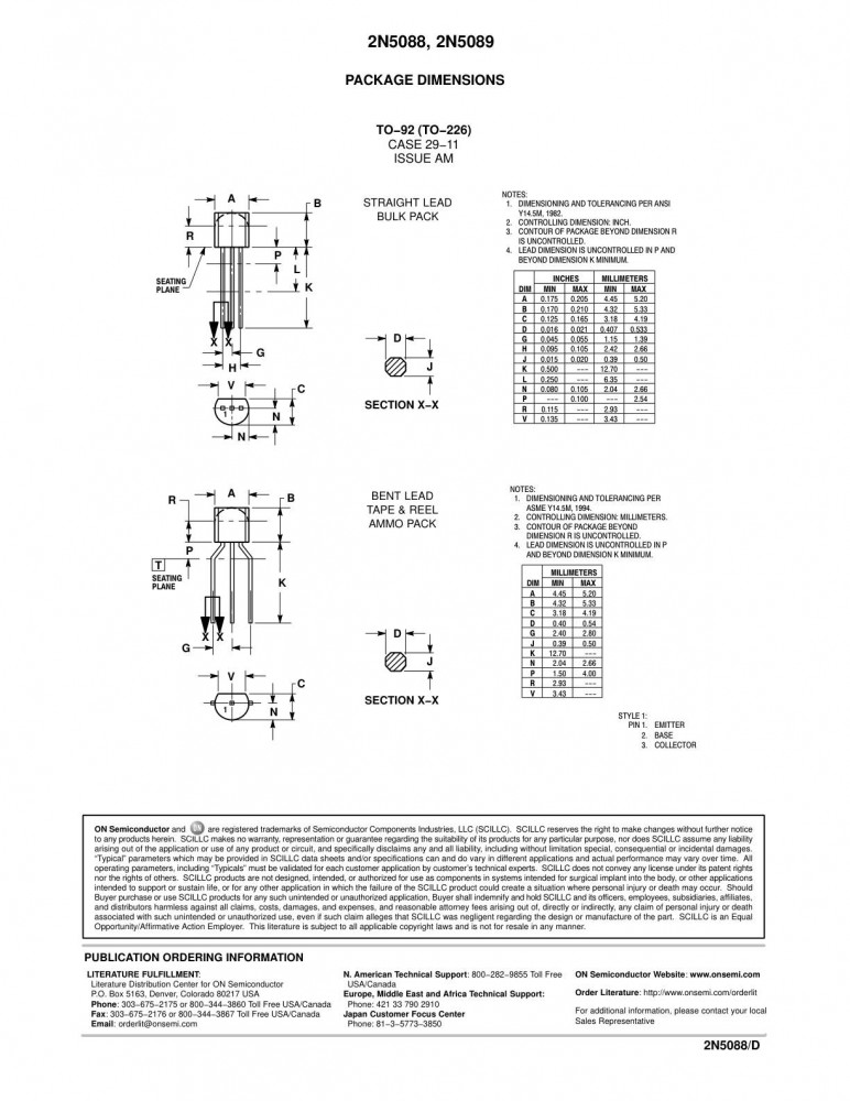 2N5088 technical document page 5