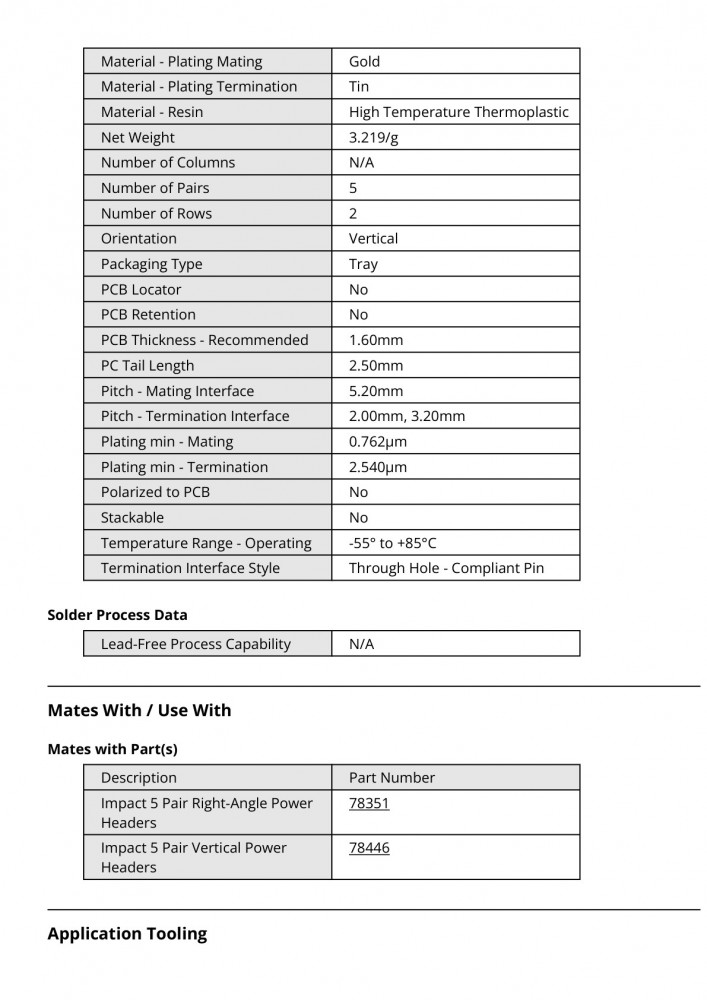 MOLEX 782161001 technical document image, page 3