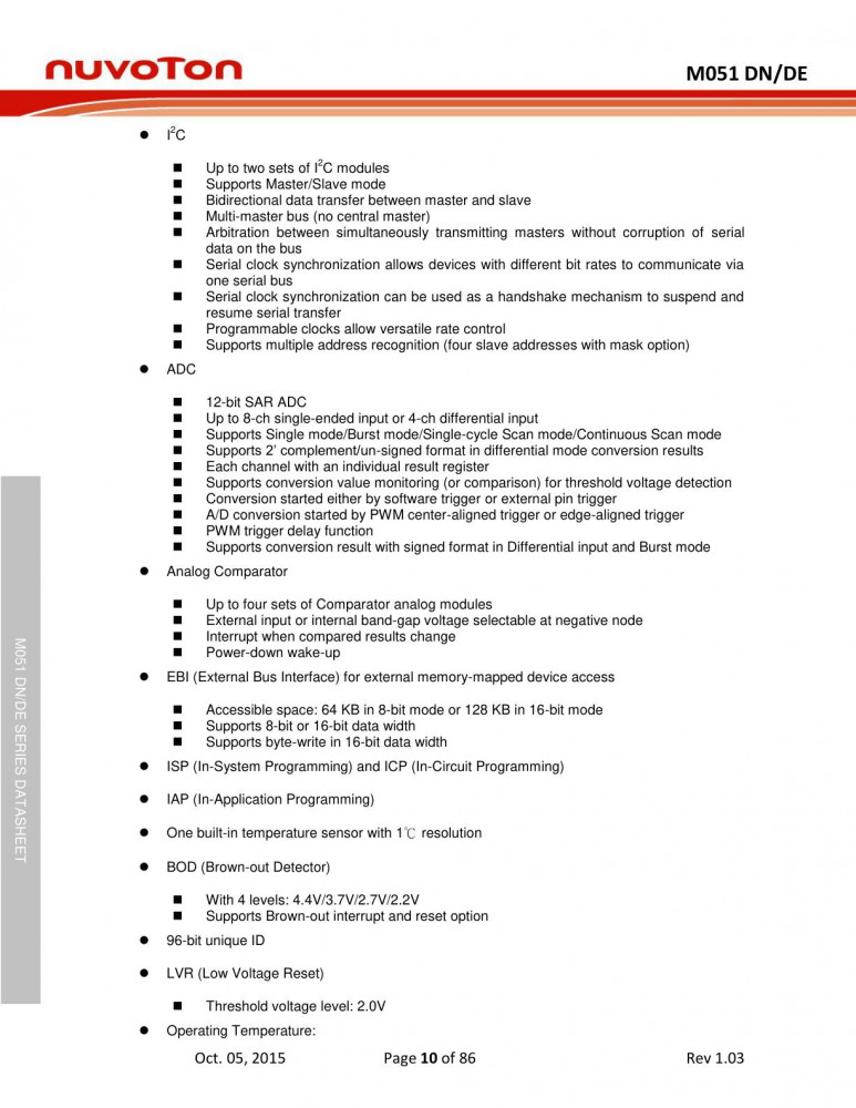 M058ZDE datasheet page 10