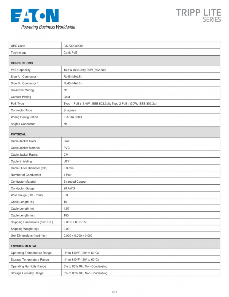 N201-S15-BL technical document page 2