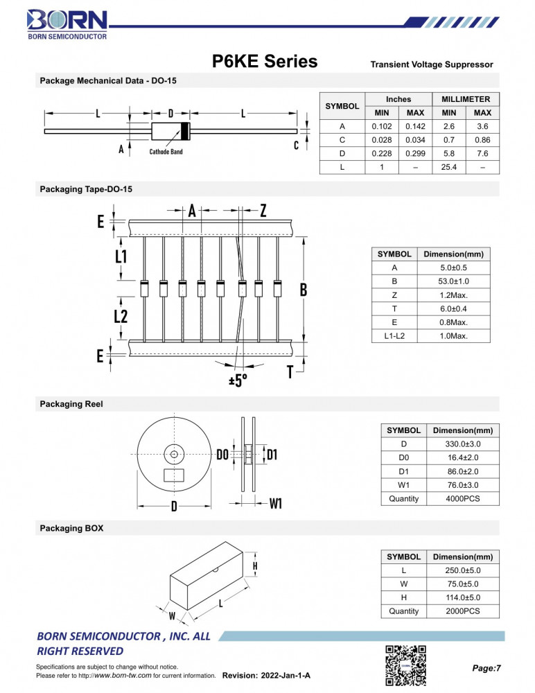 P6KE series datasheet page 7