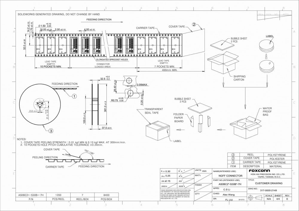 FOXCONN AS0BC21-S30BE-7H technical drawing page 4