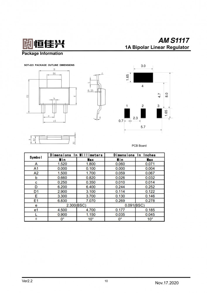 AMS1117 datasheet page 10