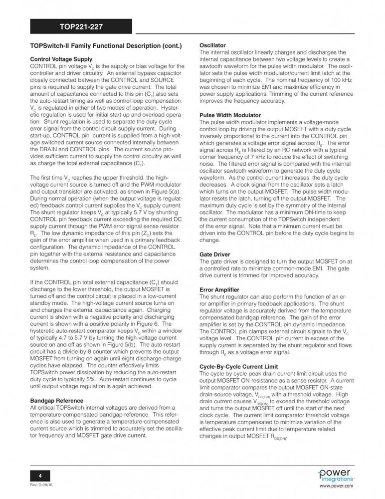TOP224GN datasheet page 4