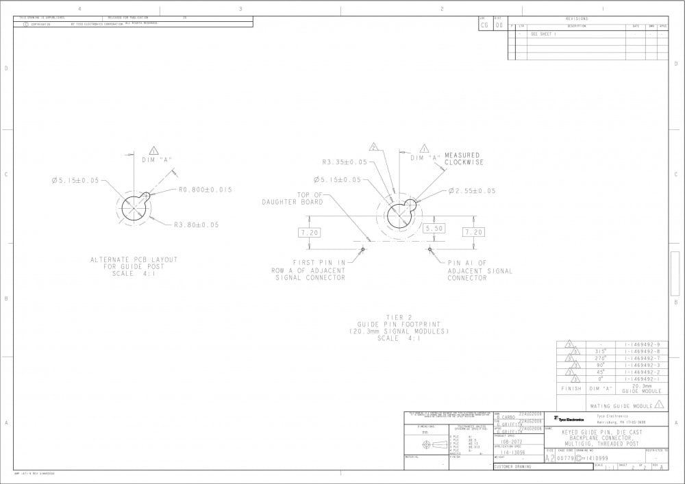 TE Connectivity 1-1410999-2 technical drawing page 2