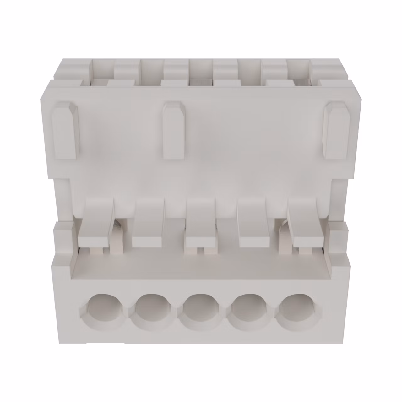 Appli-Mate RAST 2.5 Female Connector, 5.00mm Pitch, 3 Circuits, Position B, D and E Removed, Open Endwalls for sale