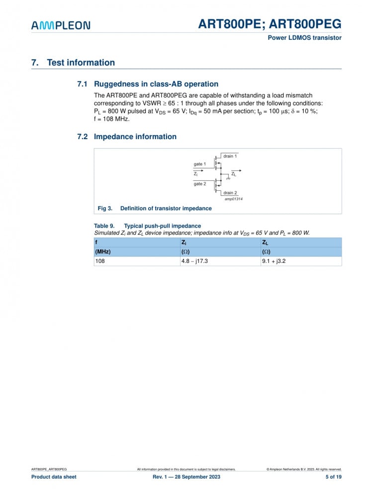 ART800PEY datasheet page 5