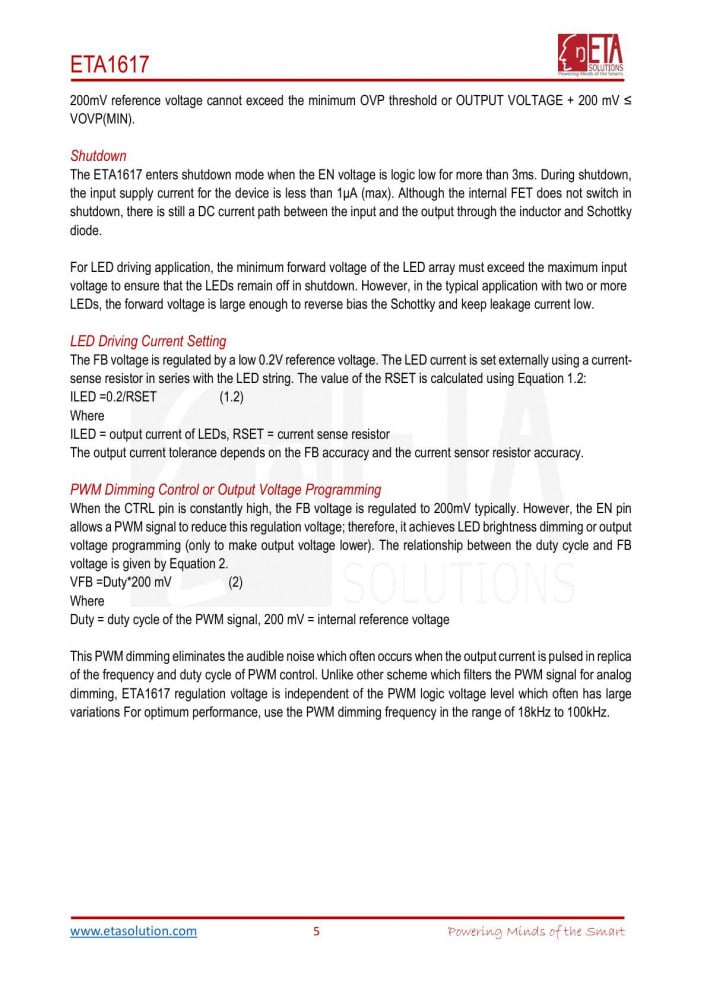 ETA1617S2G datasheet page 5