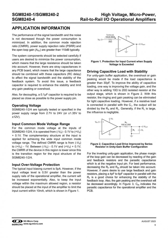 SGM8240 datasheet page 9