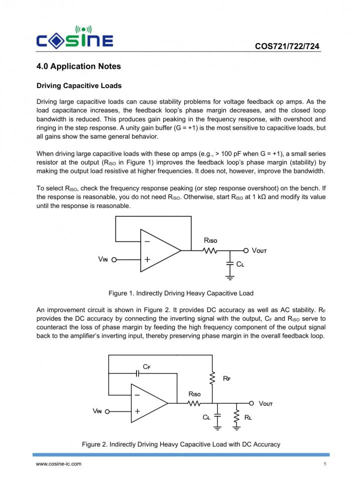 COS722SR datasheet page 5