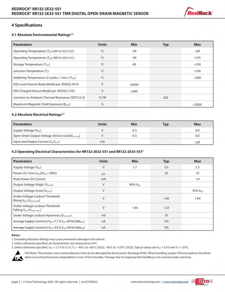 RR132-2E33-551 datasheet page 2