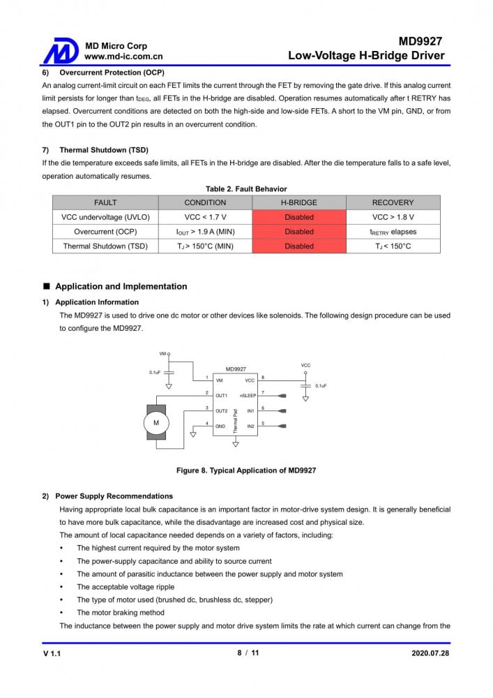 MD9927 datasheet page 8
