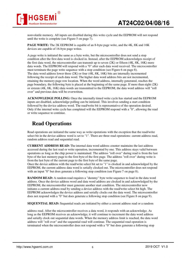 AT24C02M5/TR datasheet page 6