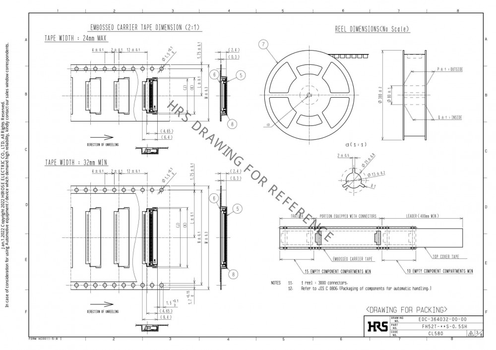 HRS FH52T technical drawing page 3